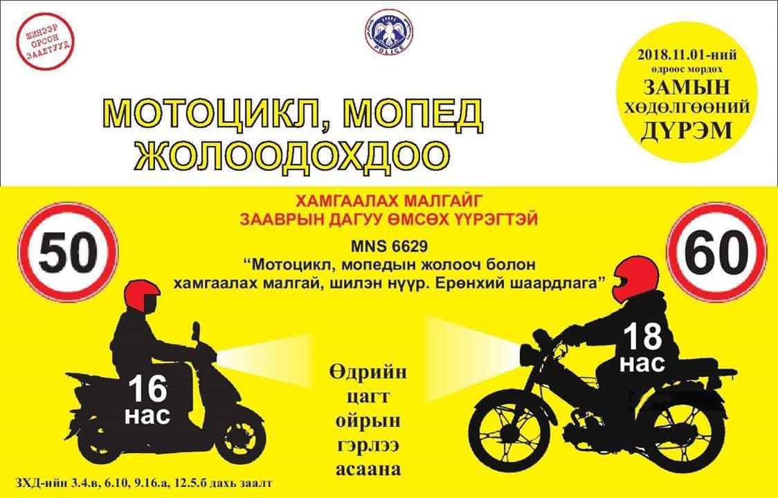 Инфографик Ирэх сараас хэрэгжих Замын хөдөлгөөний шинэ дүрэм